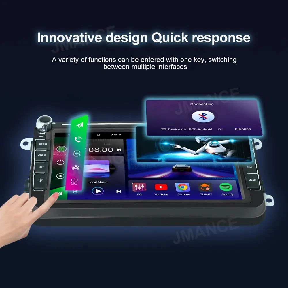 Poste Android 13//4G-64//Golf5,Golf6, Passat, Tiguan, Touran, Polo ...