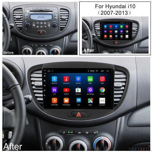 Poste Android13//4G-64//Hyundai i10 2007-2013/Carplay-Android Auto ...